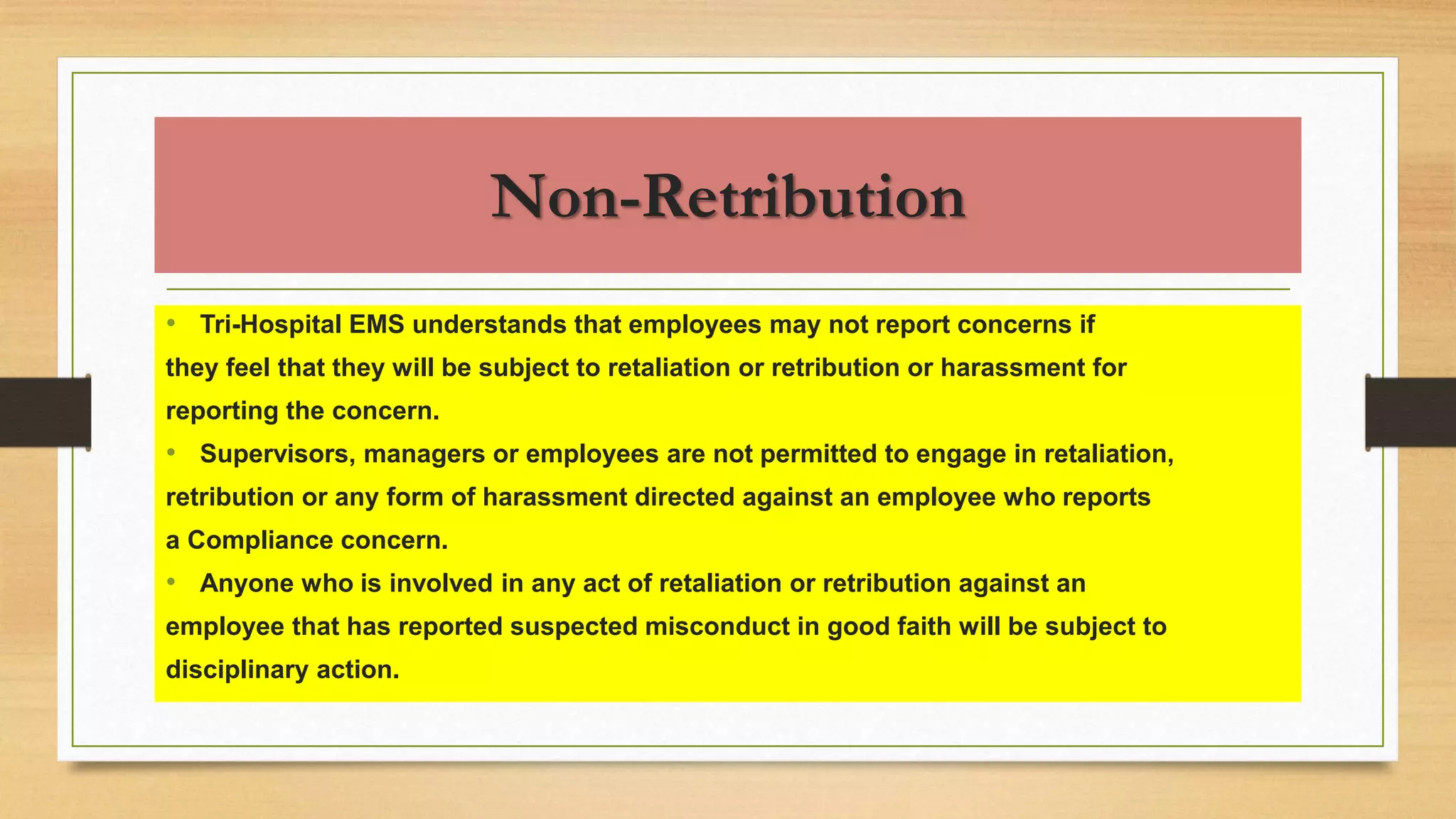 Corporate compliance training | PPTX