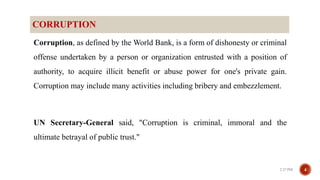 Corporate corruption | PPTX