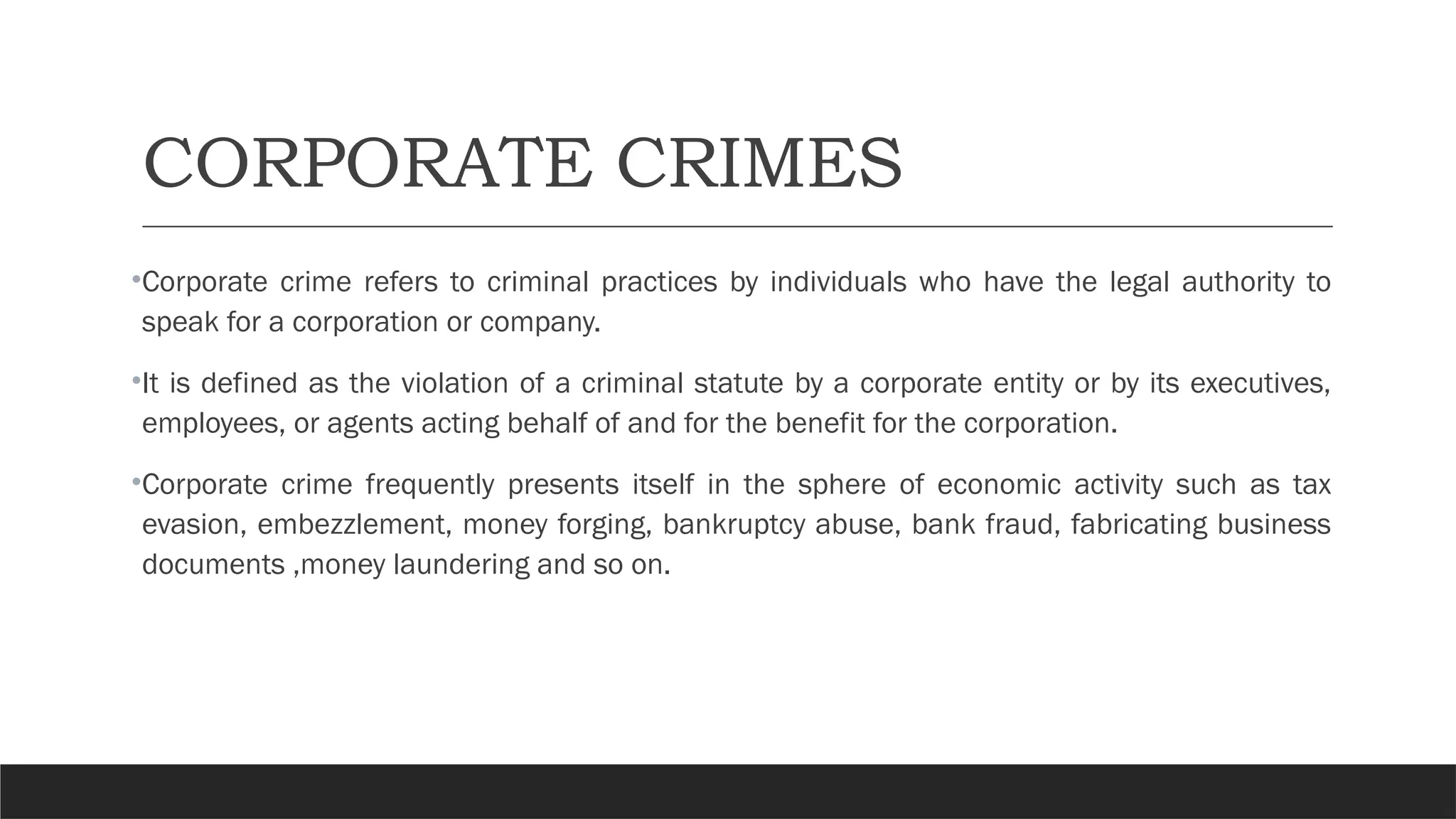 CORPORATE CRIMES AND BANK FRAUD crimes.pptx