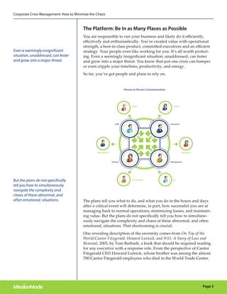 Corporate Crisis Management - Minimize the Chaos | PDF | Business | Business and Finance
