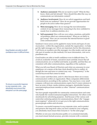 Corporate Crisis Management - Minimize the Chaos | PDF | Business | Business and Finance