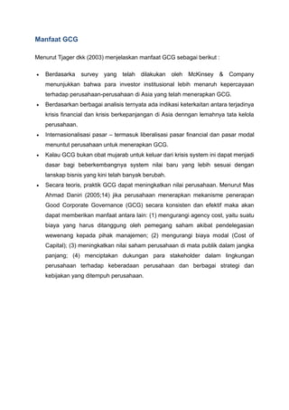 Corporate culture and good corporate governance (gcg) by riki ardoni | PDF