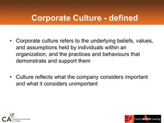 Corporate Culture Presentation 2 24 11 | PPT