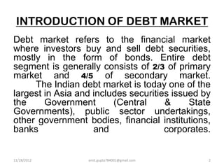 Corporate Debt Market | PPTX