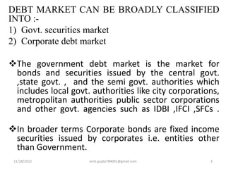 Corporate Debt Market | PPTX