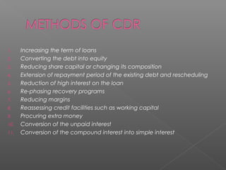Corporate debt restructuring | PPT | Bankruptcy | Business Banking ...