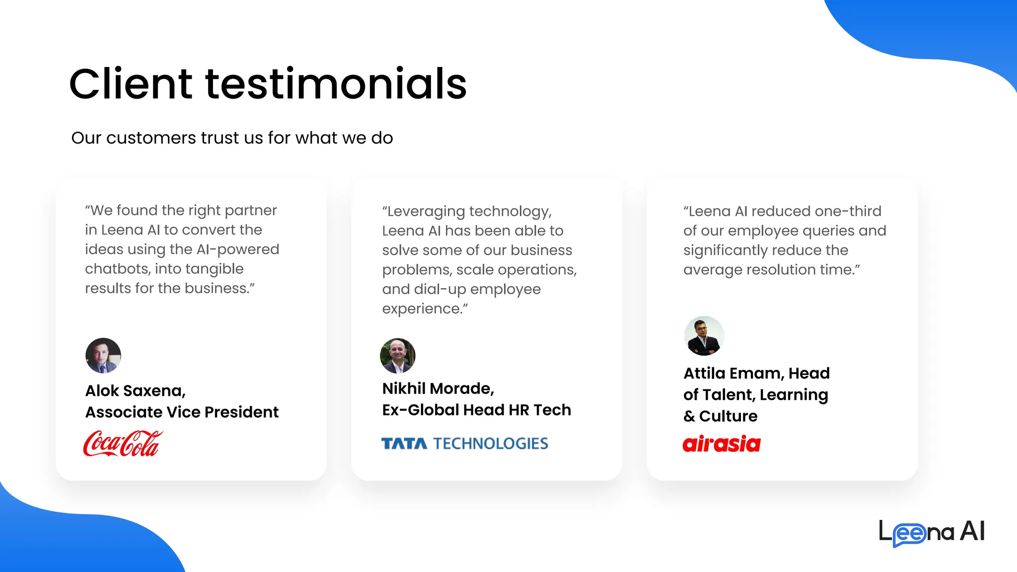 Corporate deck - Leena AI - initial deck used | PDF