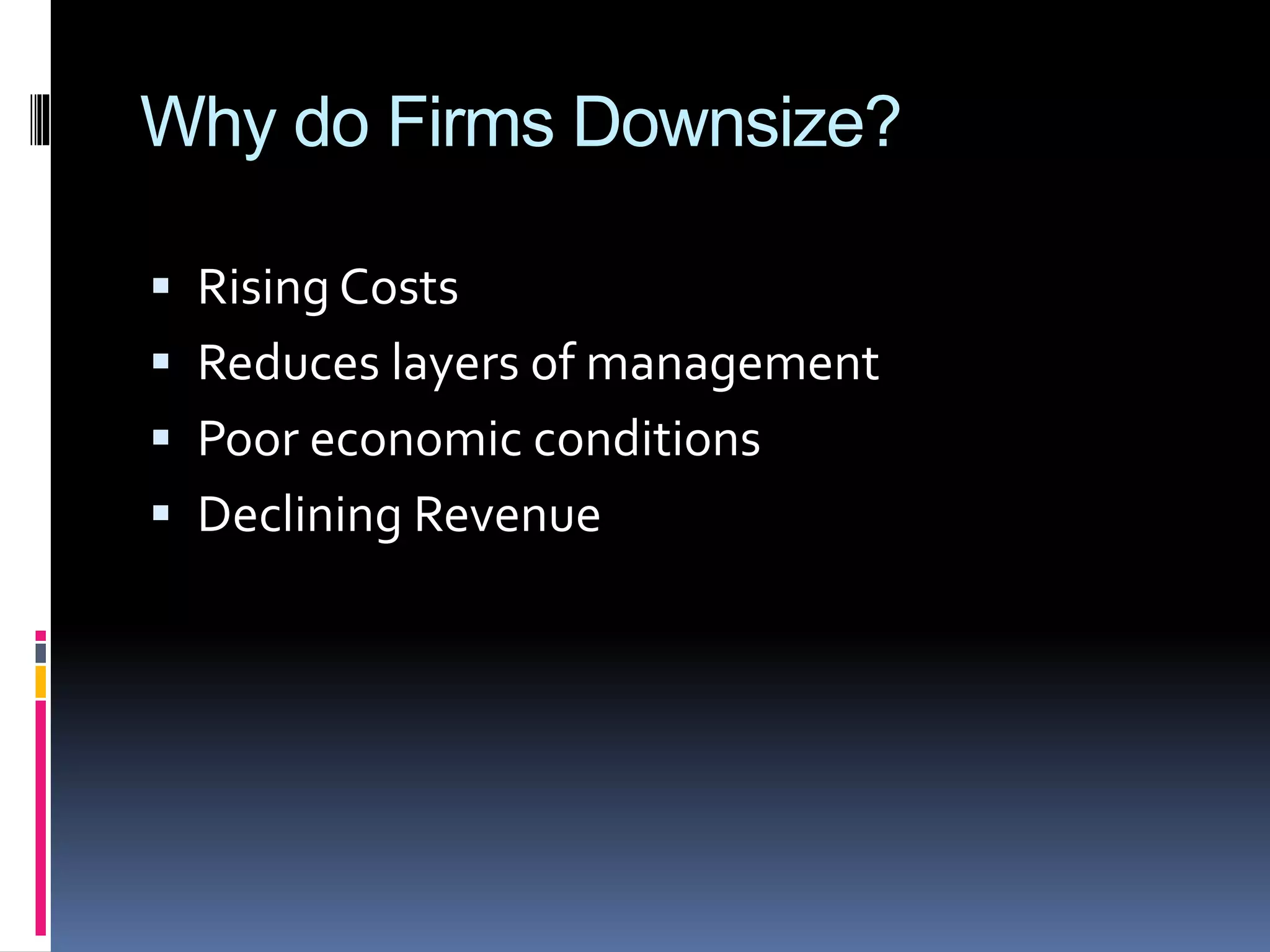 Corporate downsizing | PPTX