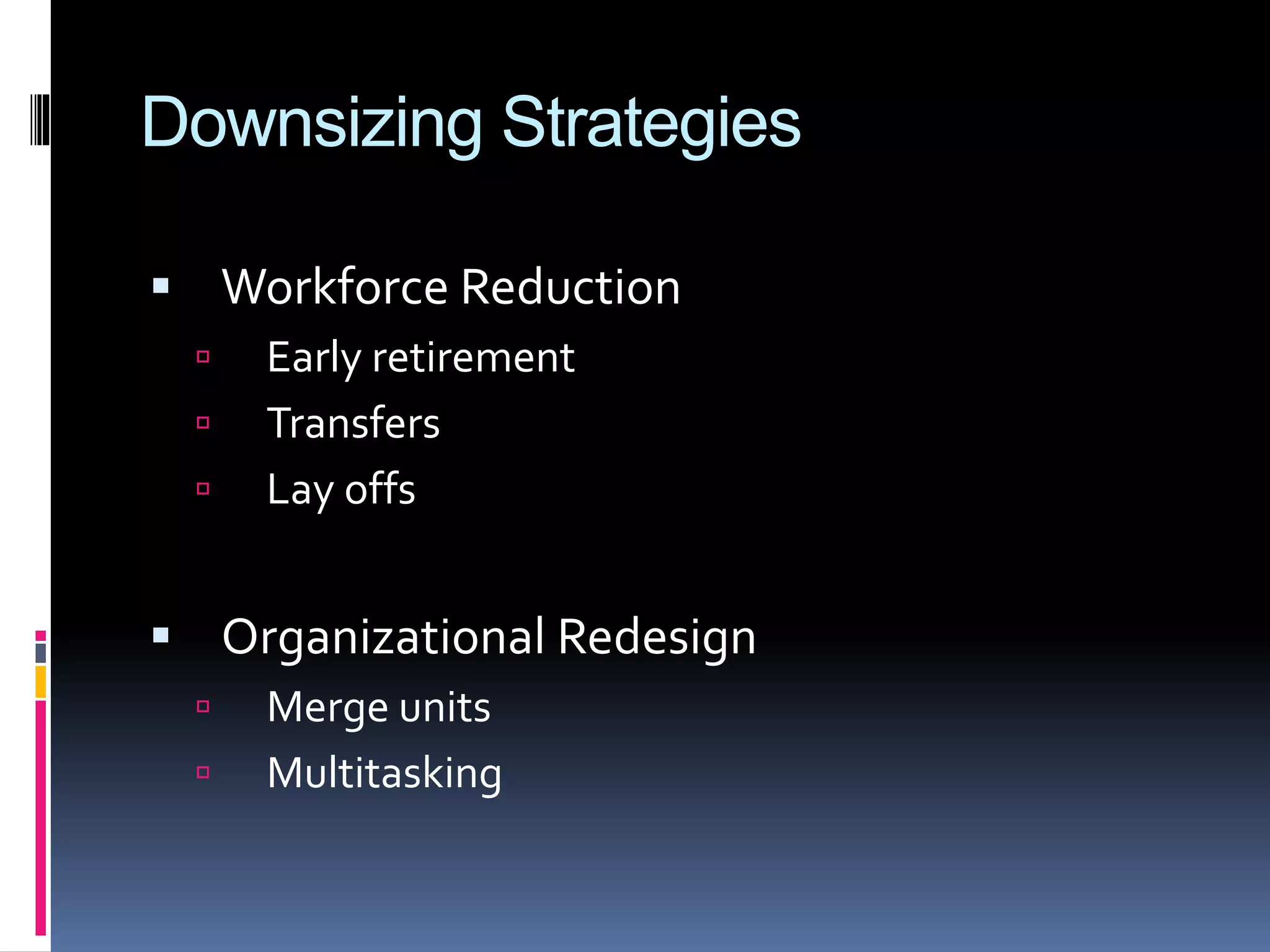 Corporate downsizing | PPTX