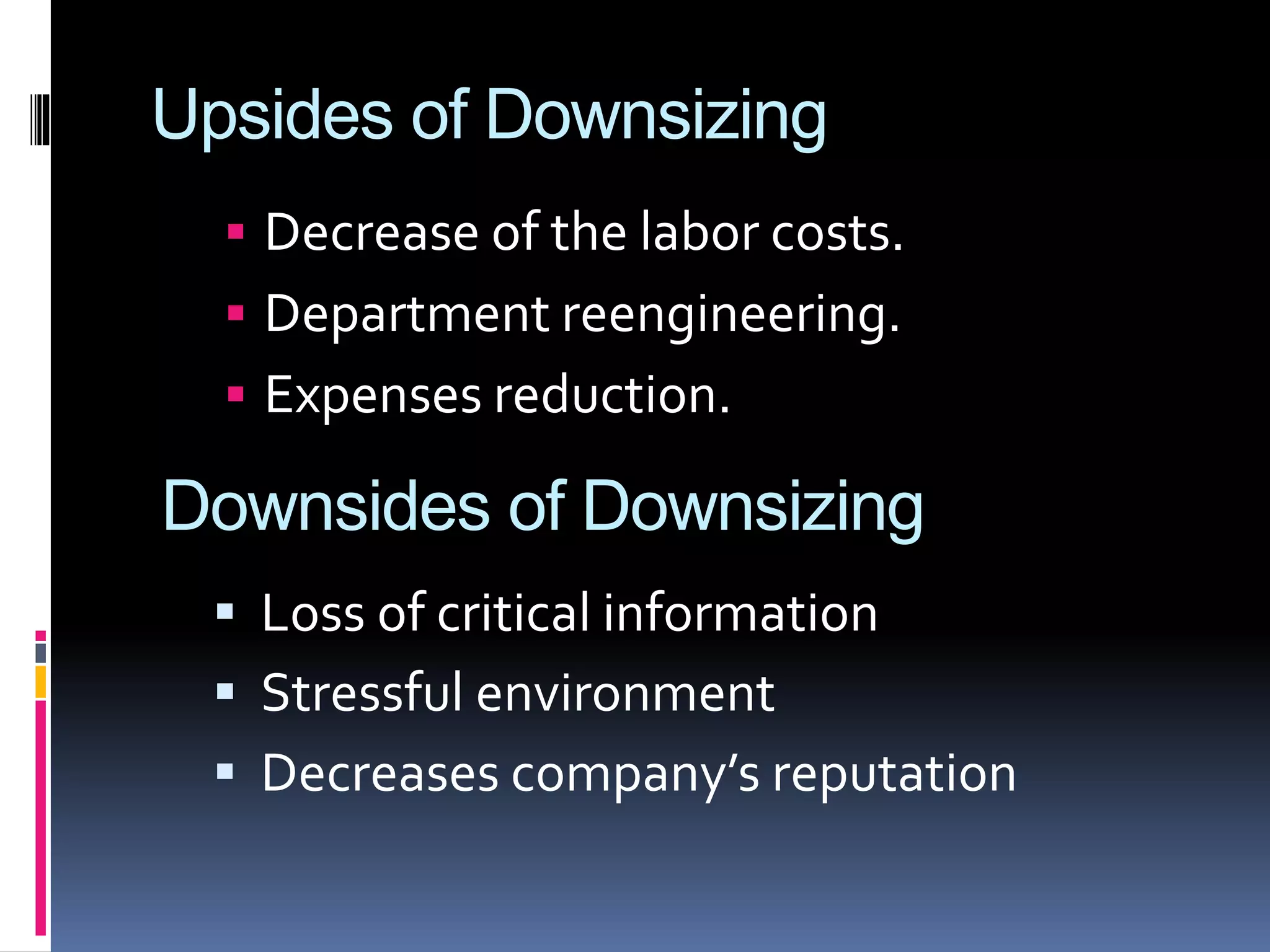 Corporate downsizing | PPTX