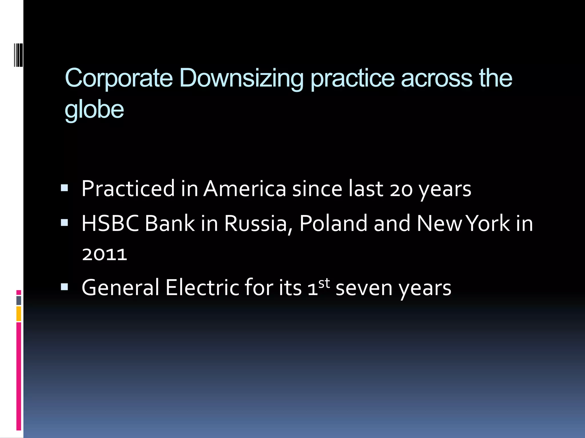 Corporate downsizing | PPTX