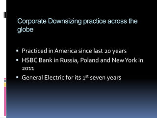 Corporate downsizing | PPTX