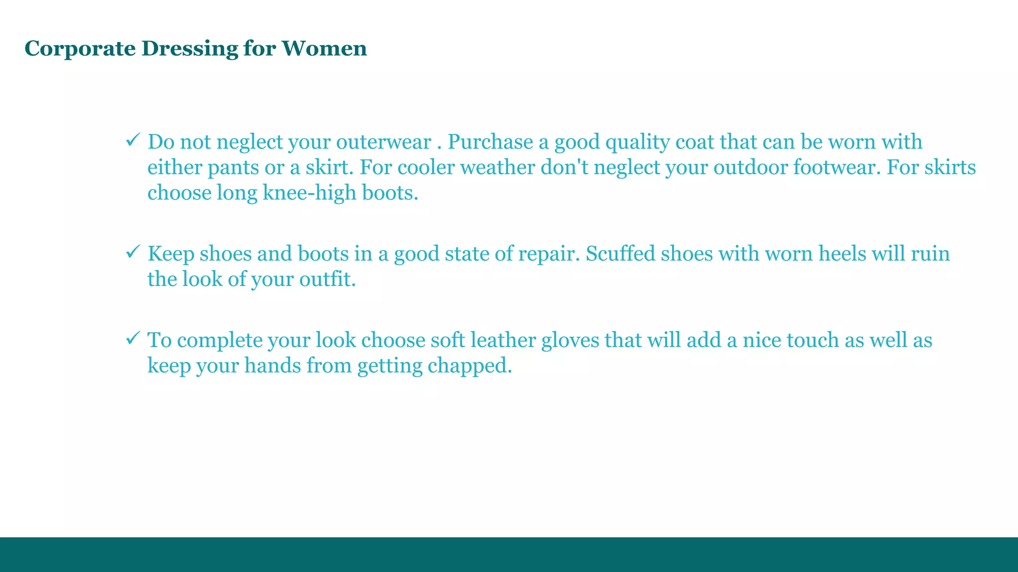 Corporate dressing etiquette | PPTX