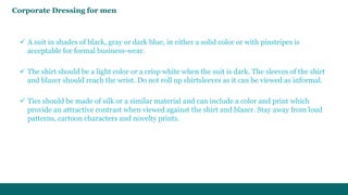 Corporate dressing etiquette | PPTX