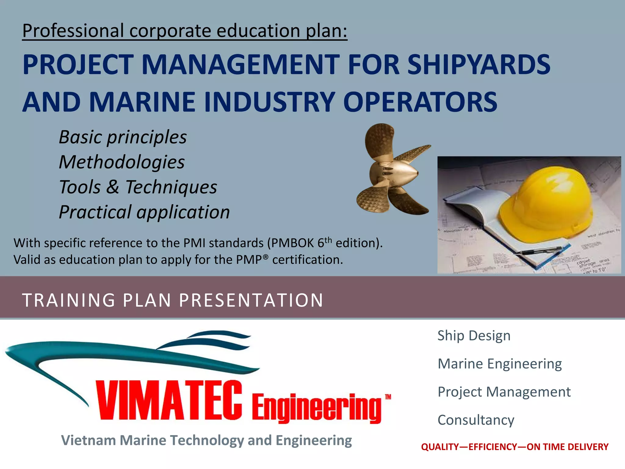 Project Management For Shipyards (professional corporate education plan ...