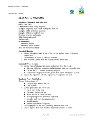 Corporate EHS Program - Working Copy.doc