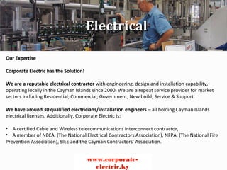 Require a Residential Electrical Contractor in Cayman? Know More! | PPT