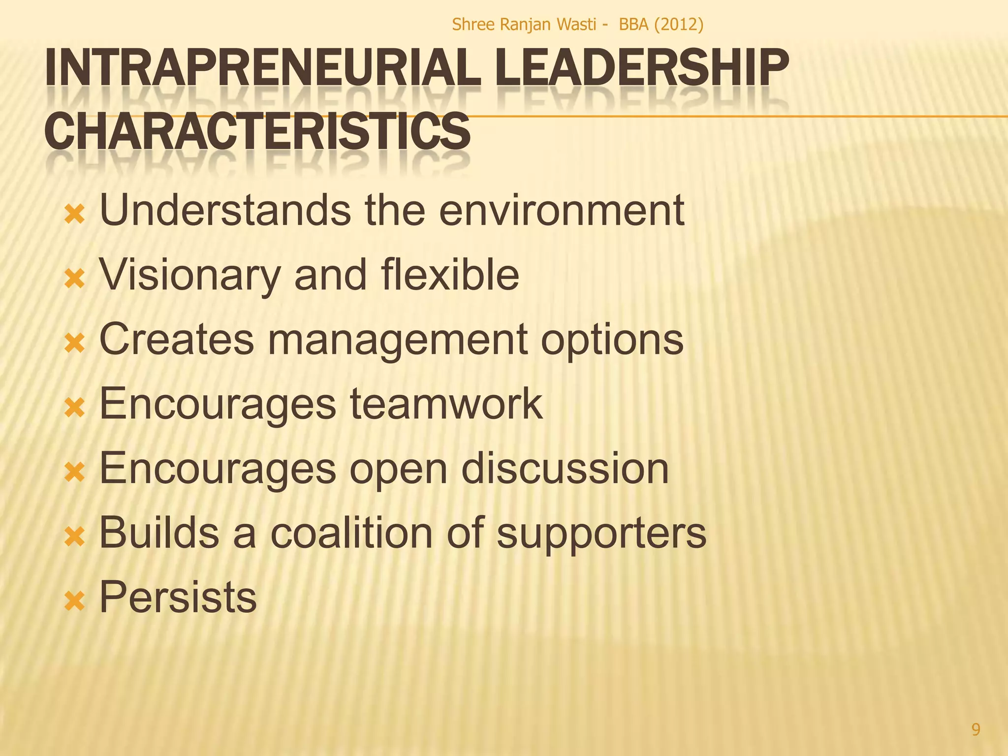 Corporate entrepreneurship (intrapreneurship) | PPSX