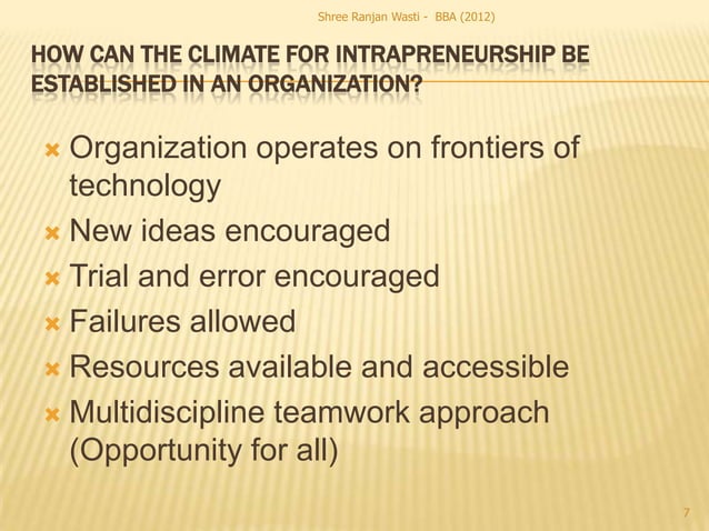 Corporate entrepreneurship (intrapreneurship) | PPT Corporate entrepreneurship (intrapreneurship) | PPT