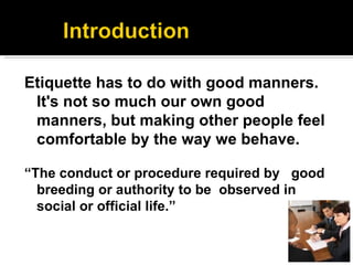 Corporate Etiquette | PPT