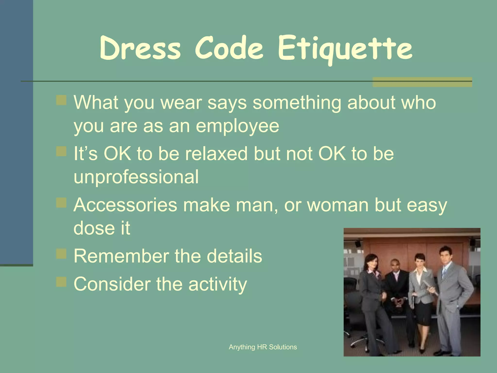 Corporate etiquette | PPT