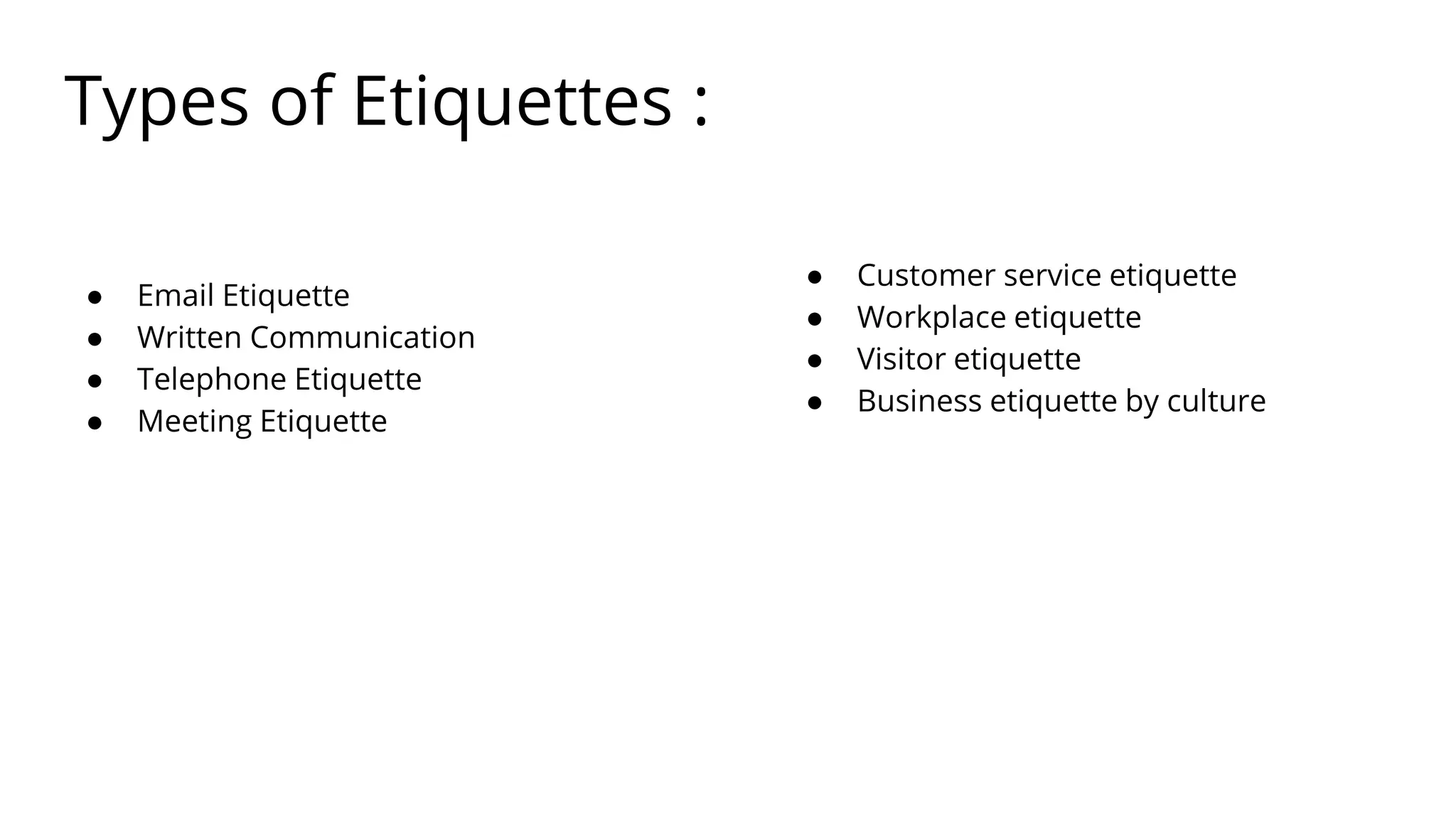 Corporate etiquettes and it’s importance | PPTX