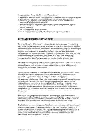 Corporate Event Management (general) | PDF