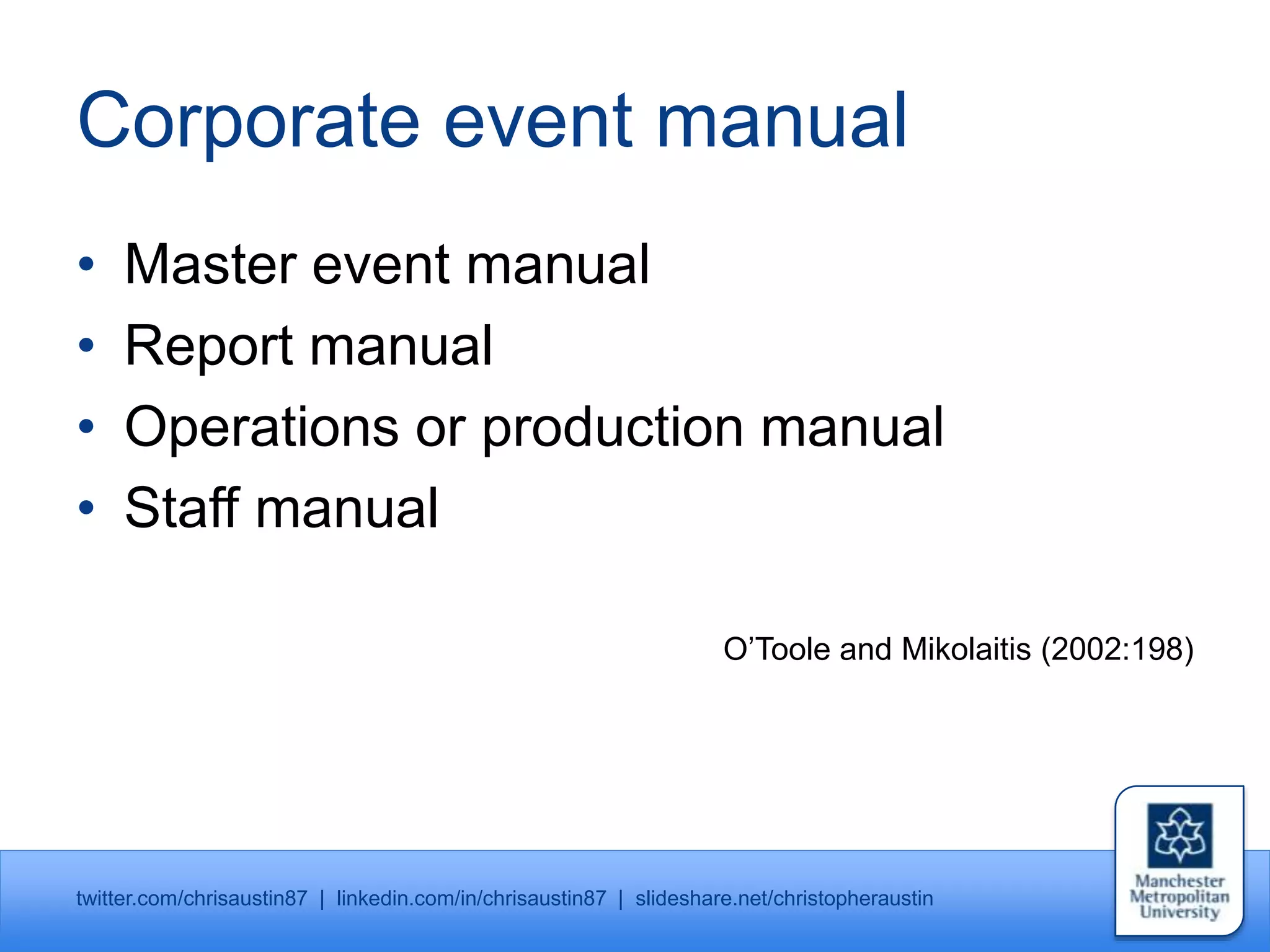 Corporate Events - Event Perspectives Series | PPTX