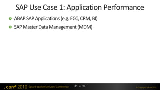 Splunk Conf2010: Corporate Express presents Splunk with SAP | PPT