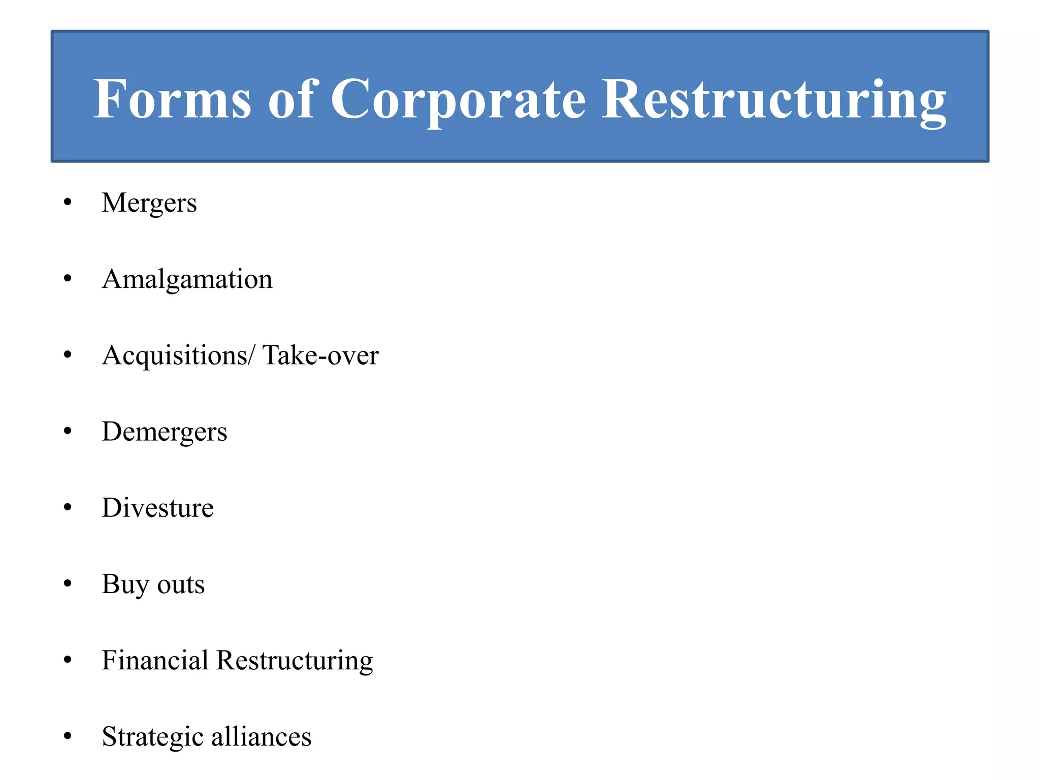 Corporate failure and restructuring | PPTX