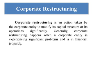 Corporate failure and restructuring | PPTX