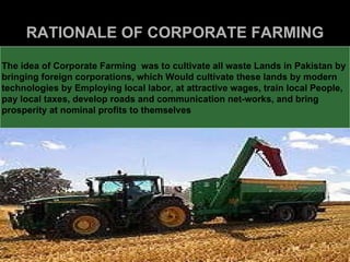 Corporate farming pakistan | PPT