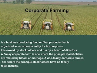 Corporate farming pakistan | PPT