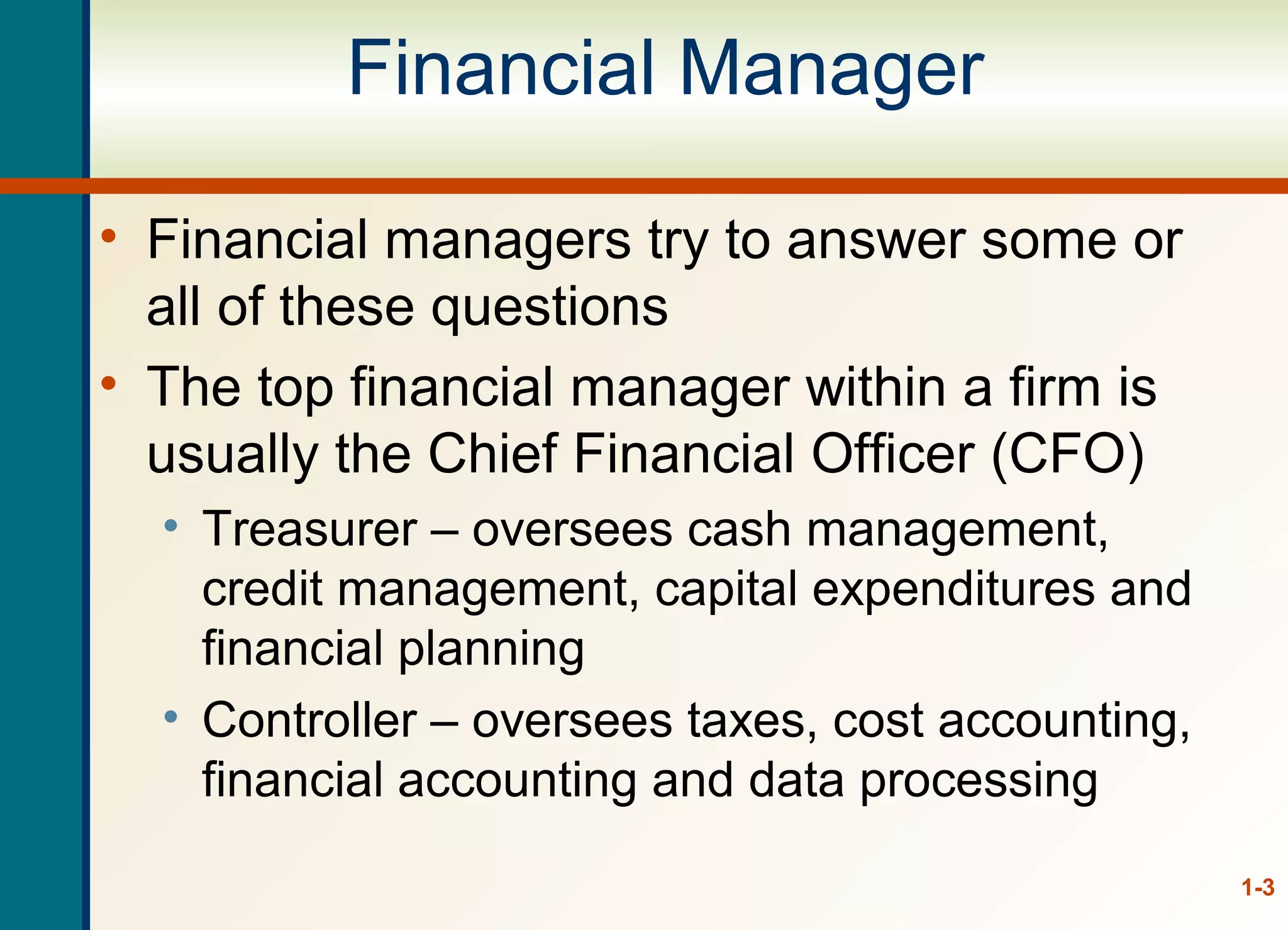 basics of corporate finance | PPT