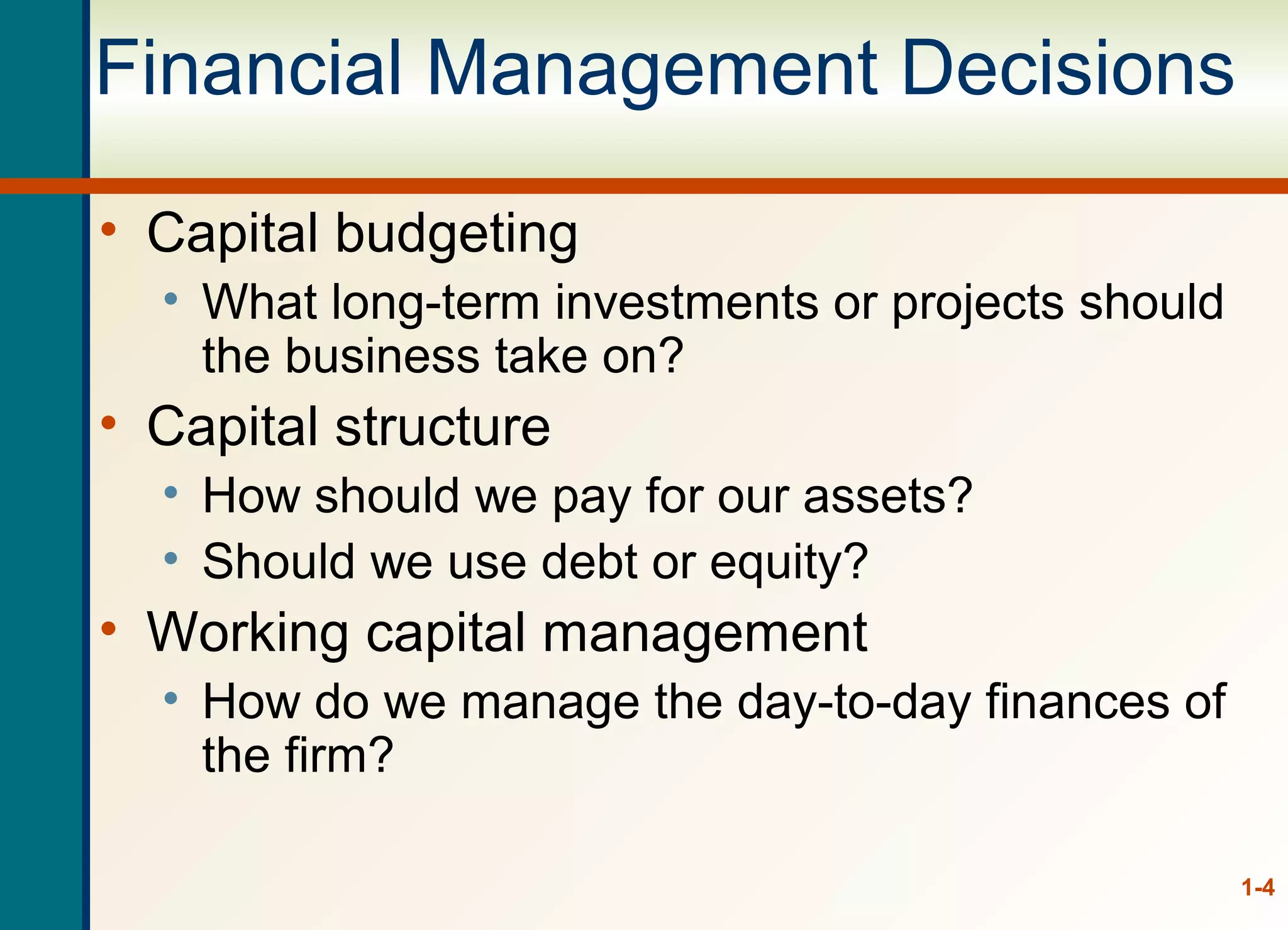 basics of corporate finance | PPT