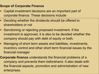 Corporate finance | PPT