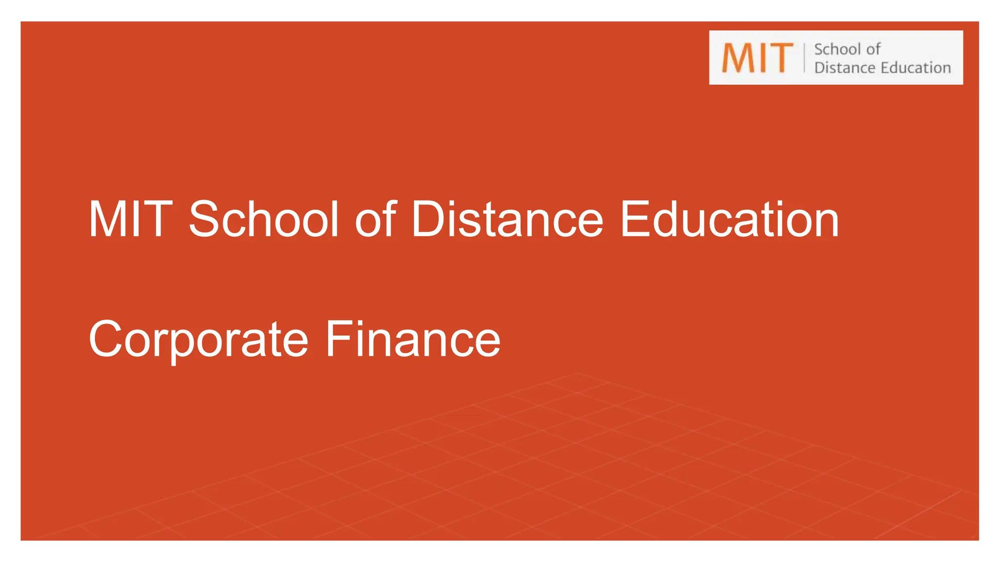 Corporate Finance in Finance Managements | PPTX