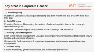Corporate Finance in Finance Managements | PPTX
