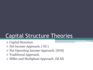 Capital structure theories. | PPT | Free Download