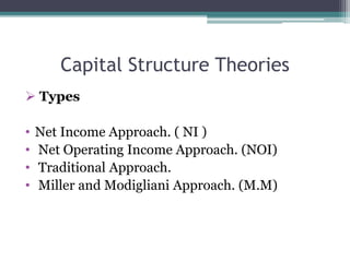 Capital structure theories. | PPT | Free Download