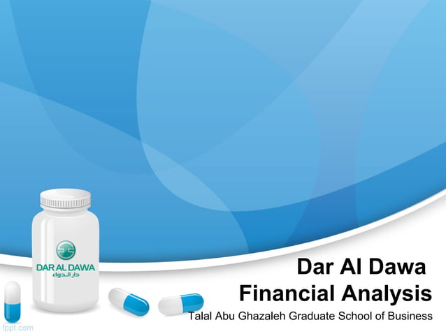 Corporate finance project financial analysis for dar al dawa | PPT