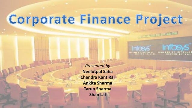 Corporate finance project on infosys | PDF