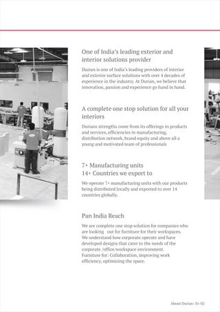 Corporate Furniture Collection From Durian | PDF