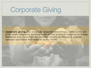 Corporate Giving Guidelines | KEY | Non-Profit Organizations | Industries