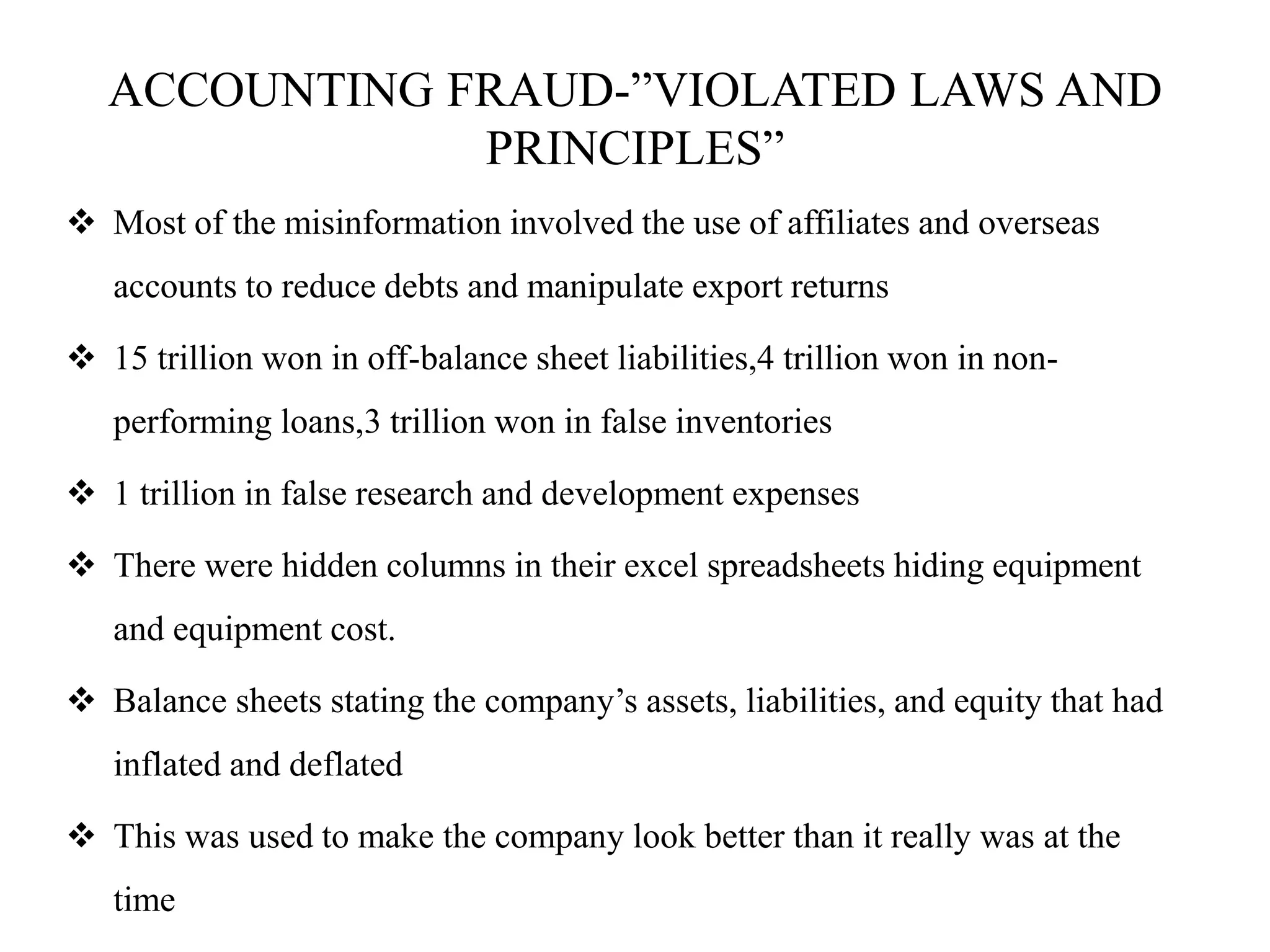 IMPROPER CORPORATE GOVERNANCE IN DAEWOO GROUP | PPTX