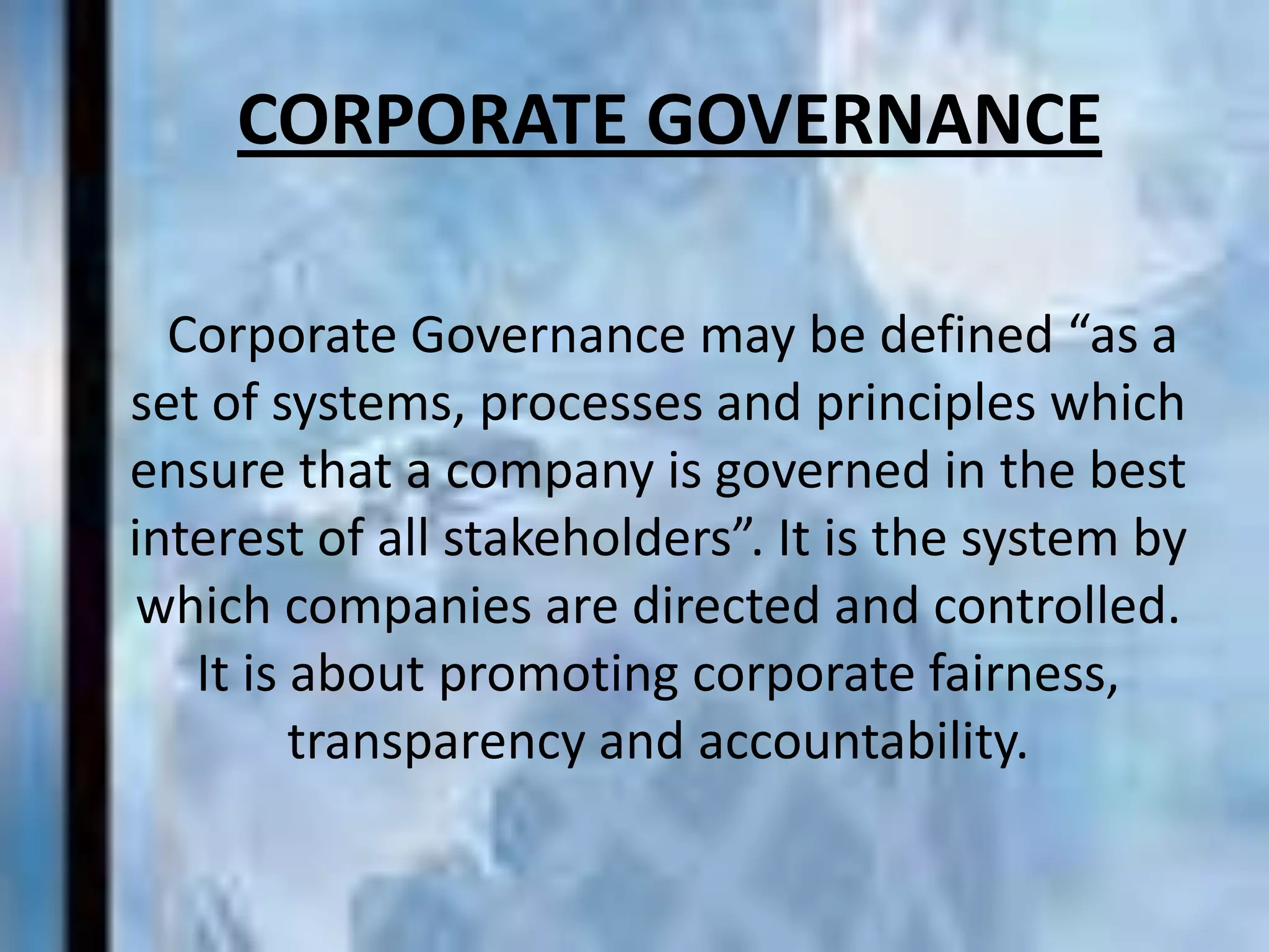 Corporate governance | PPTX