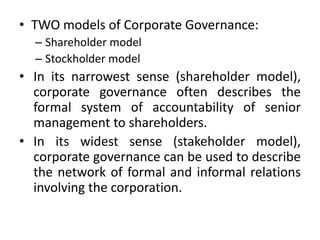 Corporate governance | PPT
