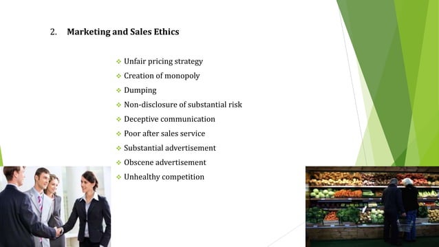 Functional areas of Ethics and Miscellaneous Ethical issues in Business ...