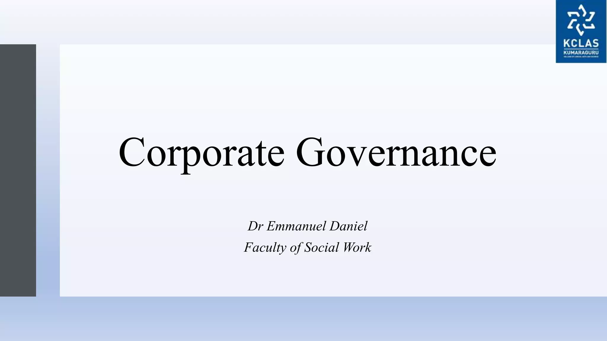 Corporate Governance | PPT