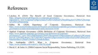 Corporate Governance | PPT